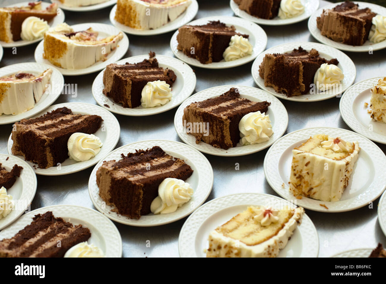 Scrumptious Chocolate and Vanilla Cake Waiting to Be Devoured Stock ...