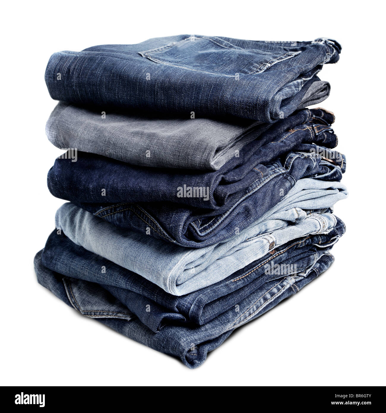 Old Blue Jeans Stock Photo - Alamy