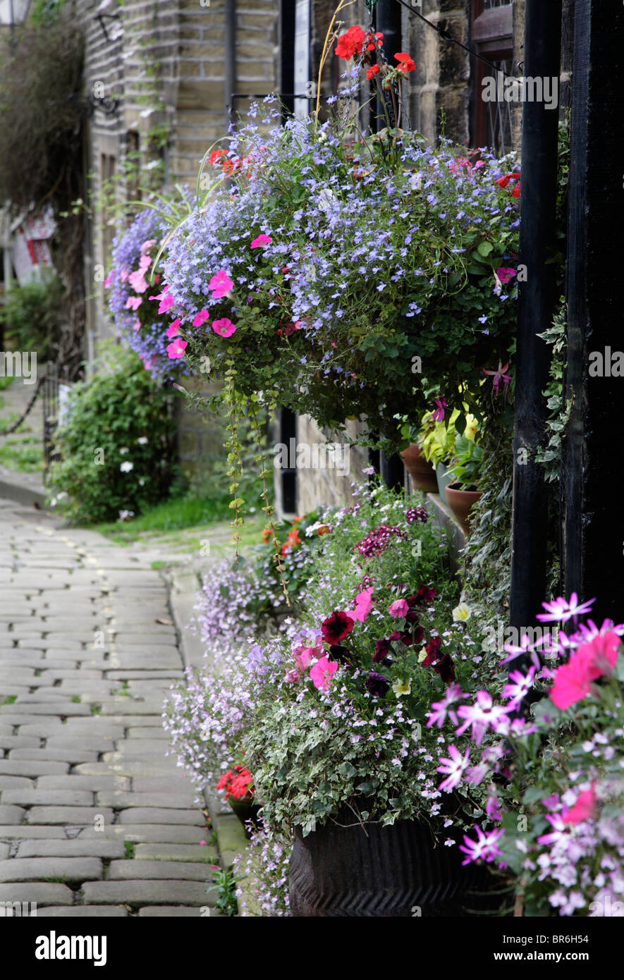 Street Display of Flowers Stock Photo - Alamy