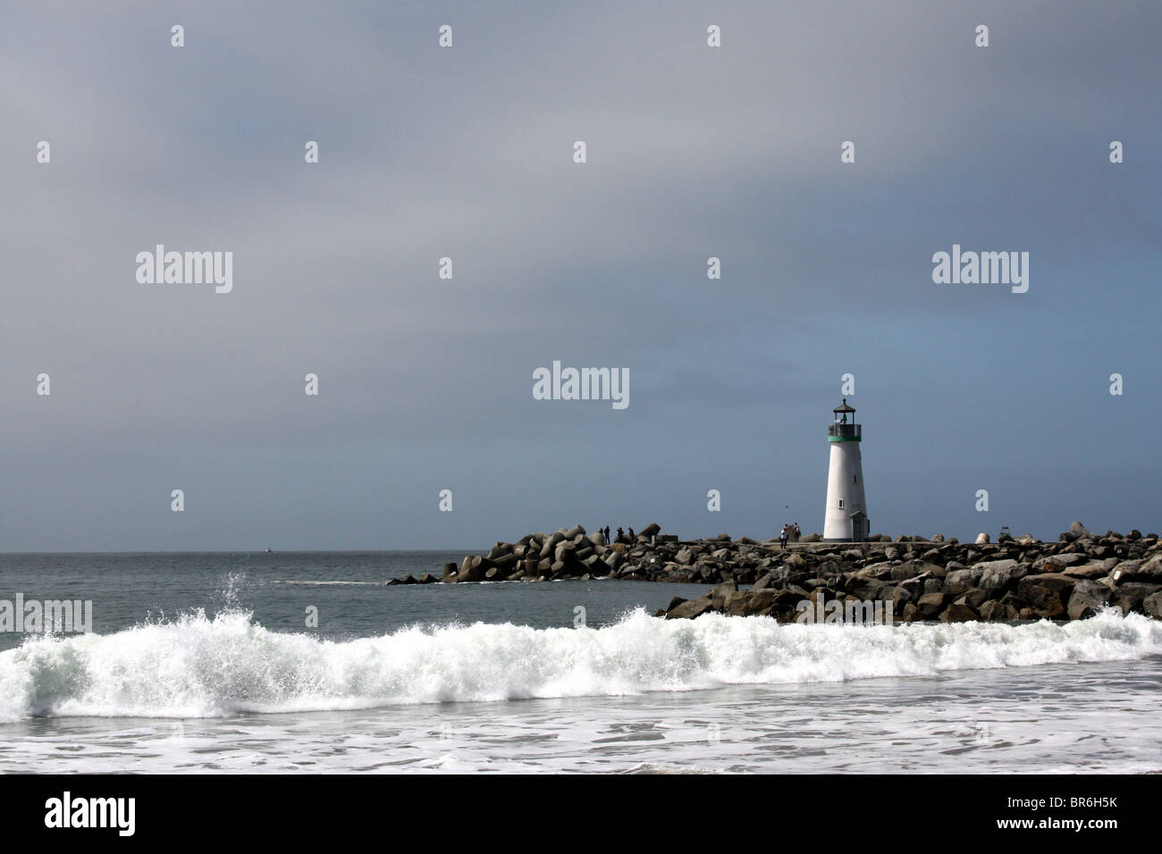 Lighthouse in Santa Cruz, California Stock Photo - Alamy