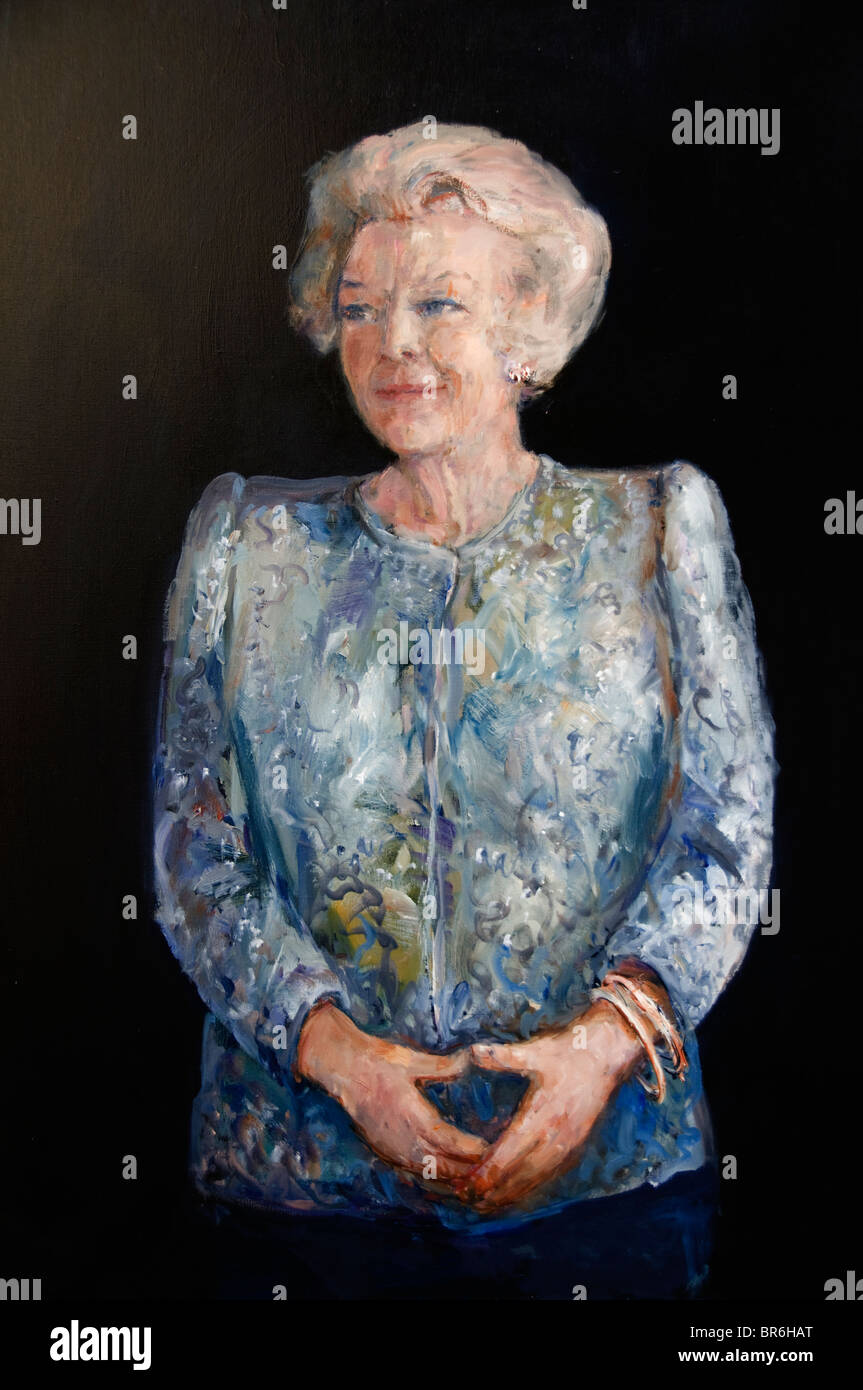 Netherlands Painting Queen Beatrix Wilhelmina Armgard Princess of ...