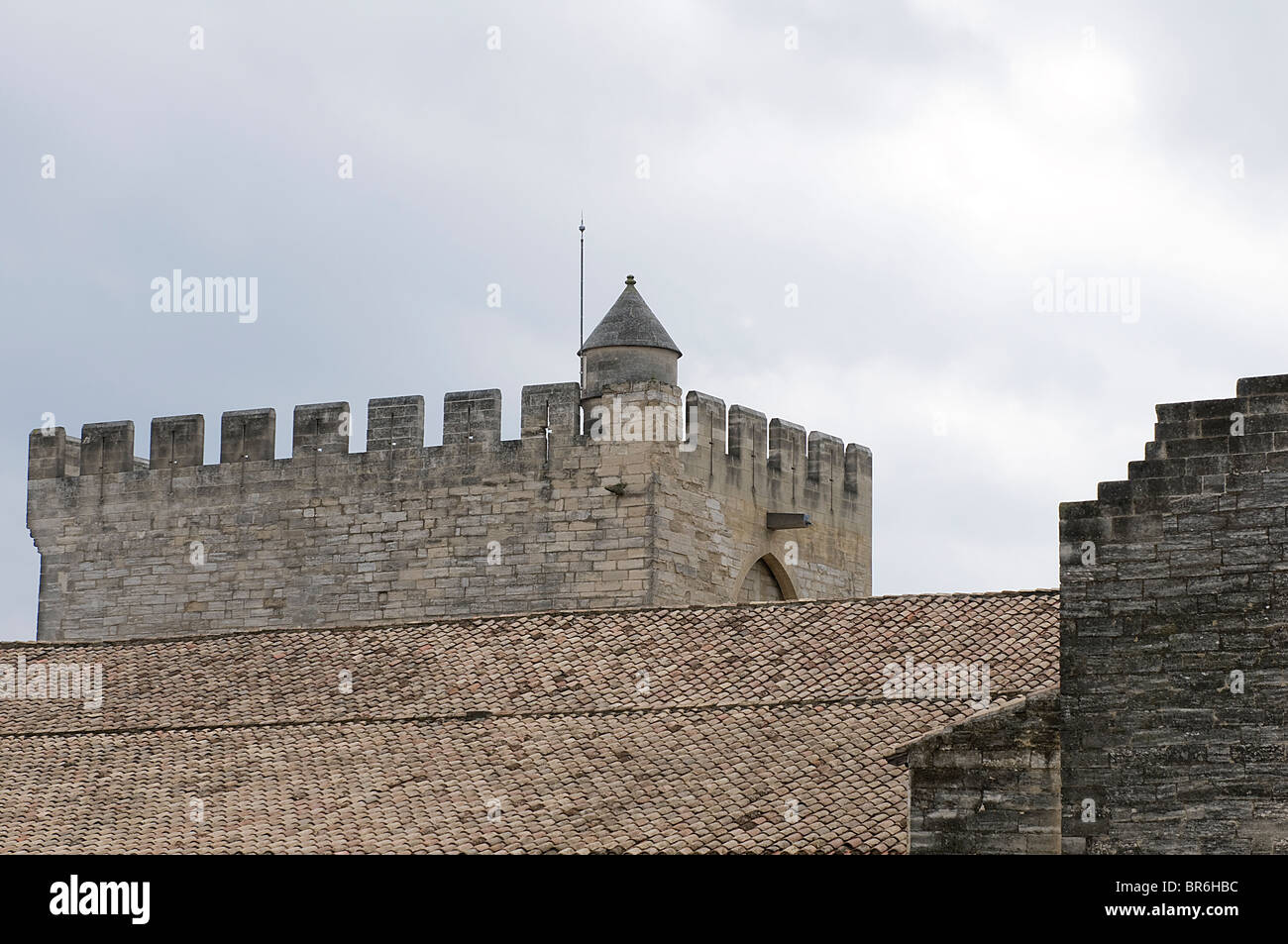 The palace of the popes in Avignon Stock Photo - Alamy