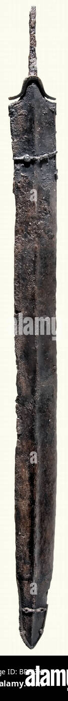 A Celtic long sword with scabbard, Middle La Tène Period, 3rd/2nd ...