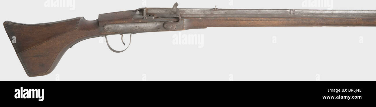 A Matchlock Musket Suhl Early 17th Century Octagonal Barrel