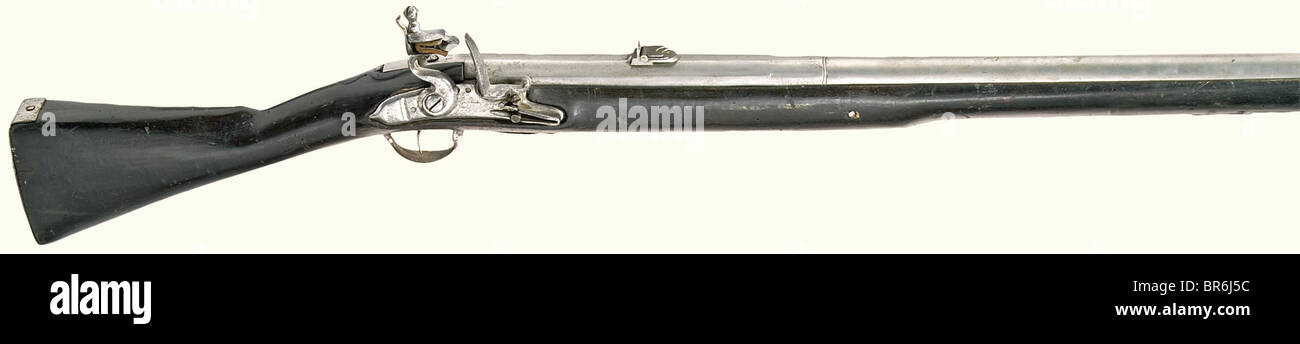 A wall gun, circa 1760. Older barrel (17th century) with a smooth bore ...