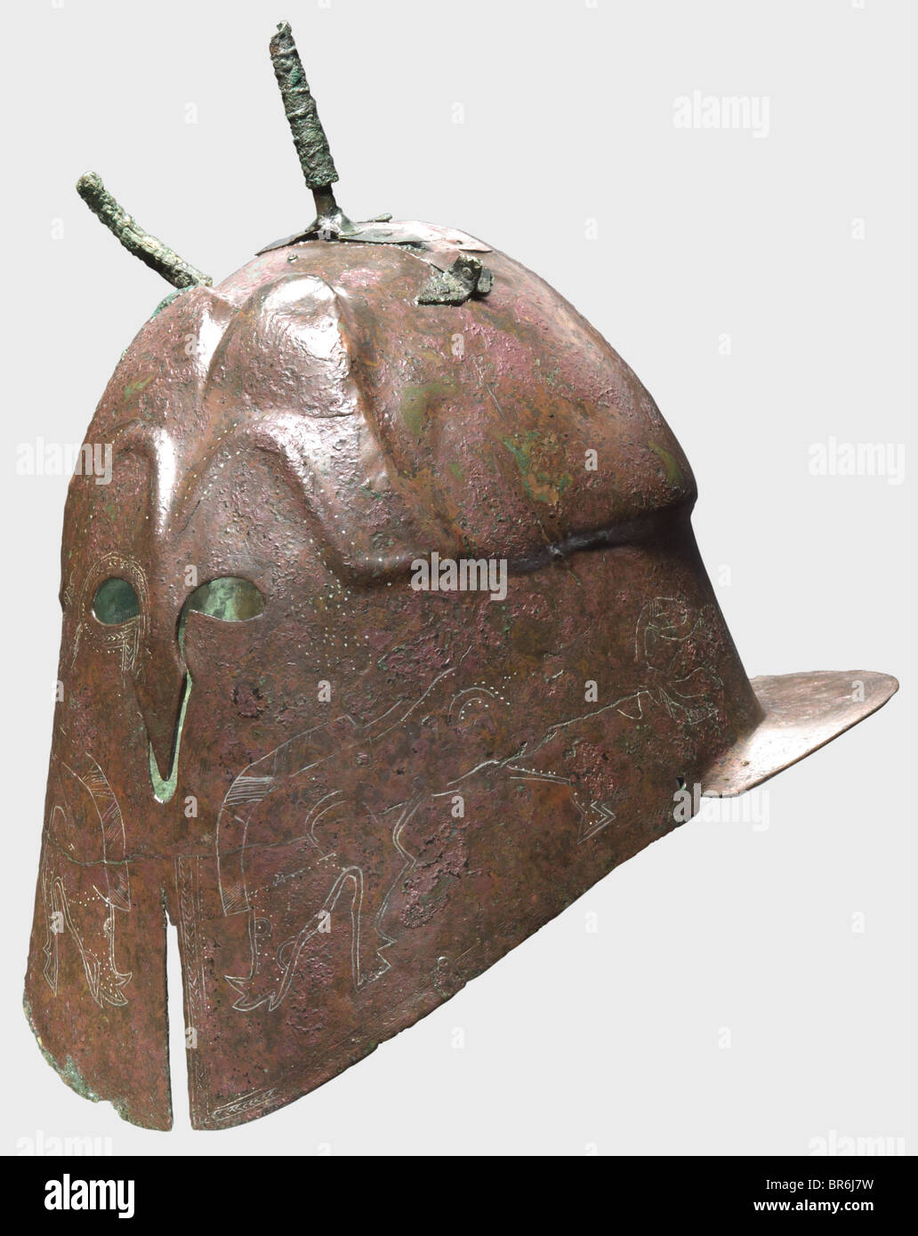 A pseudo-Corinthian helmet, end of the 6th/ 1st half of the 5th century ...