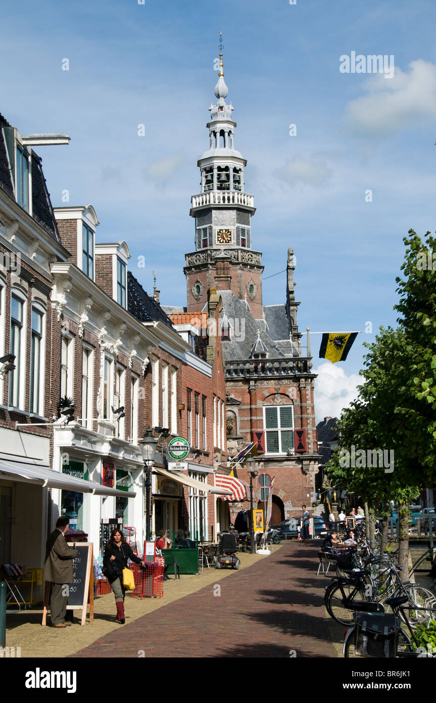 Bolsward town city historic Netherlands Friesland town city hall Stock ...