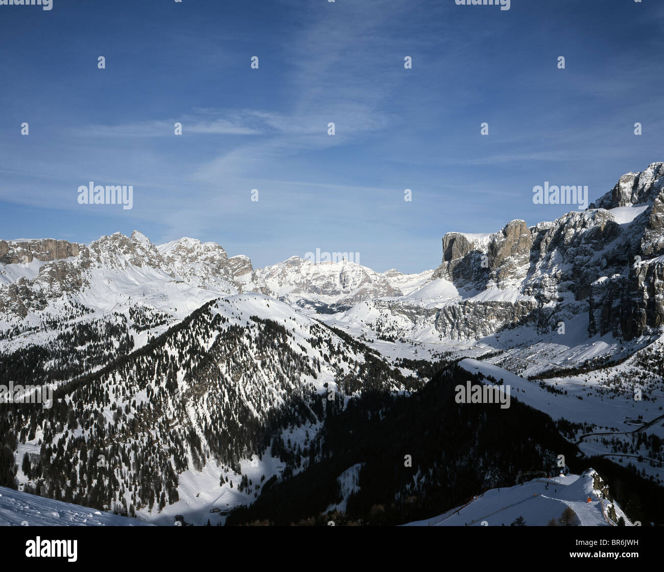 Passo Gardena Grodner Joch Selva Dolomites Italy Stock Photo - Alamy