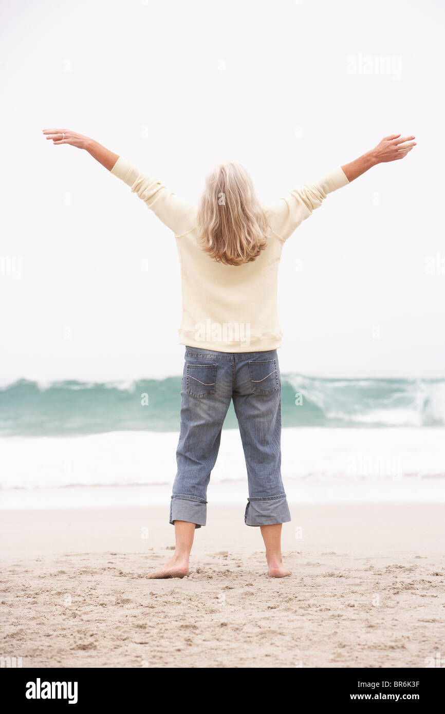 Woman arms outstretched from behind hi-res stock photography and images ...