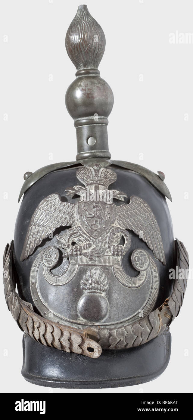 A model 1844 officer's helmet for the Finnish grenadier regiment ...