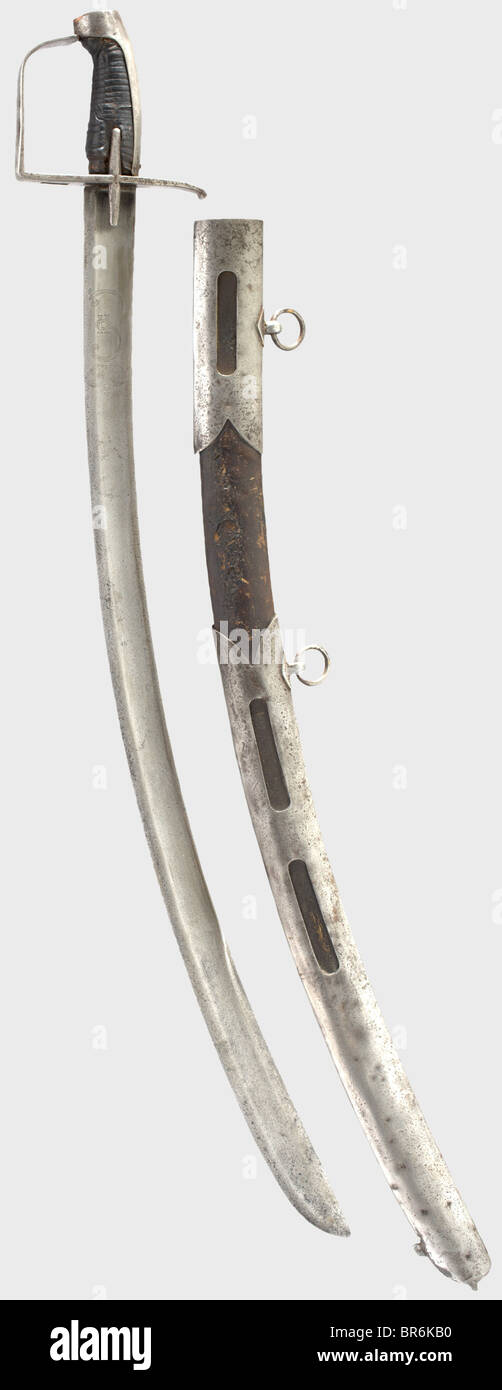 A model 1786-1796 sabre, for the light cavalry, presumably an officer ...