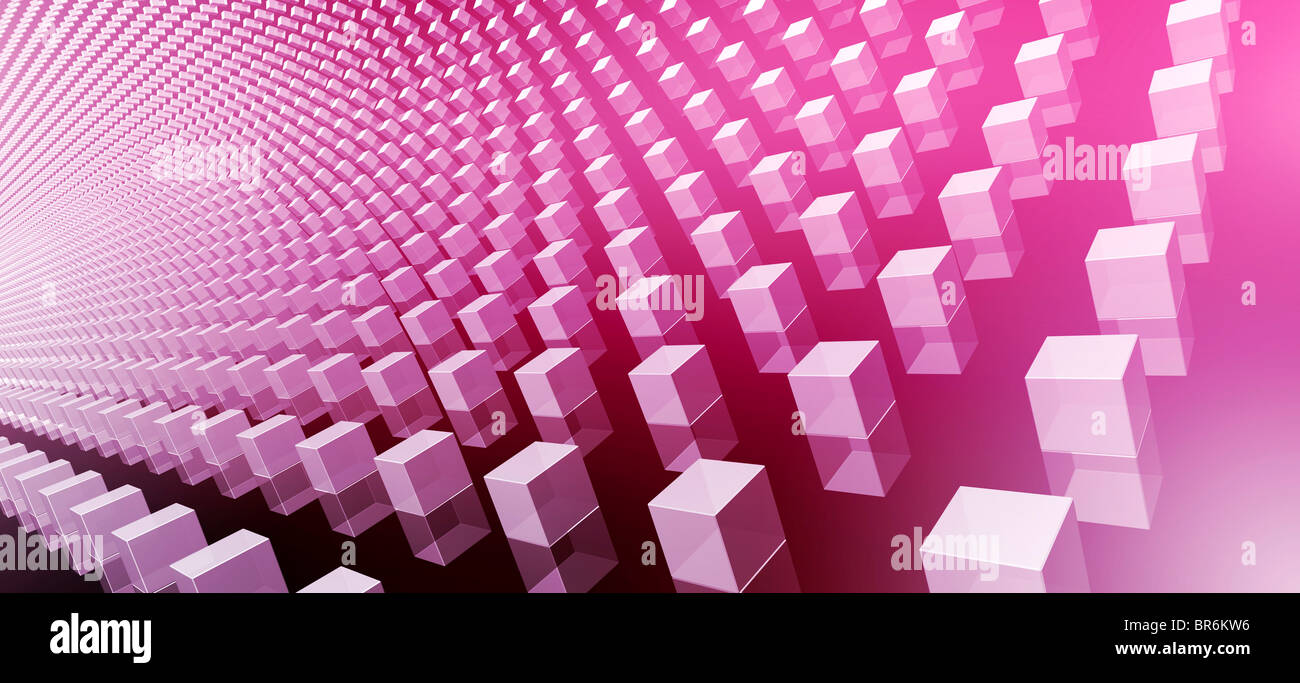 Pink abstract cubes close up Stock Photo - Alamy