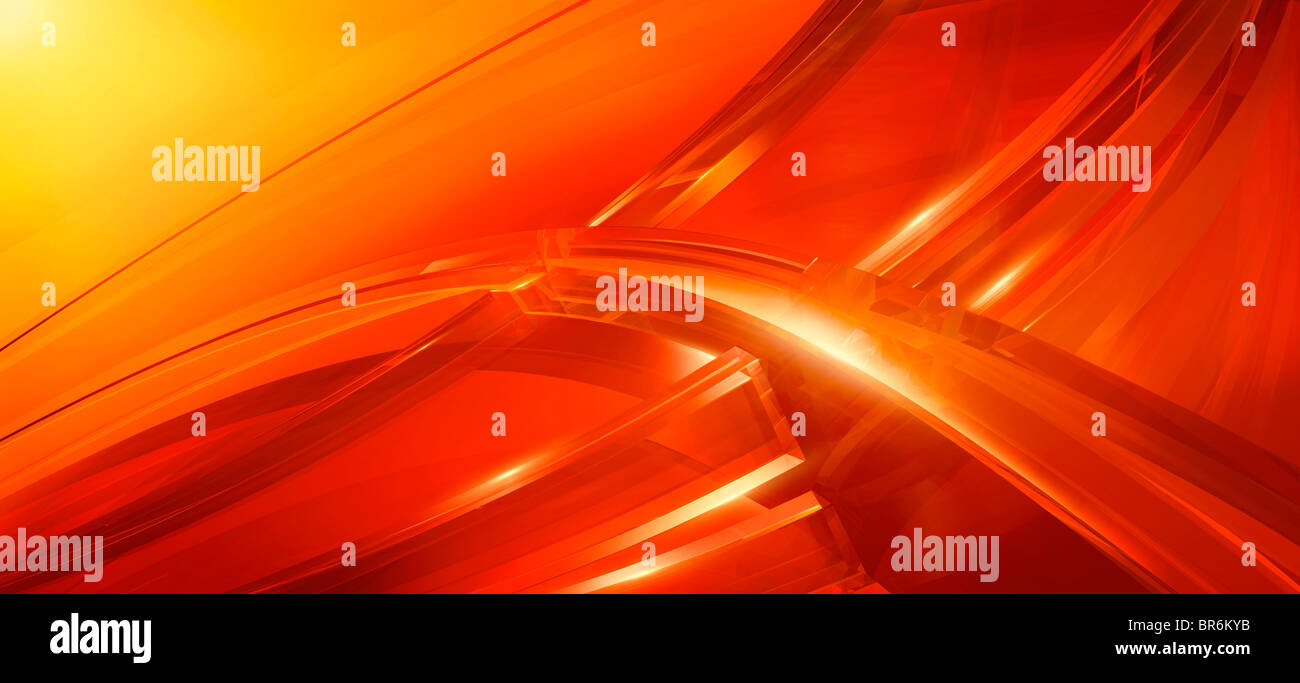 Three-dimensional curved lines in red Stock Photo - Alamy