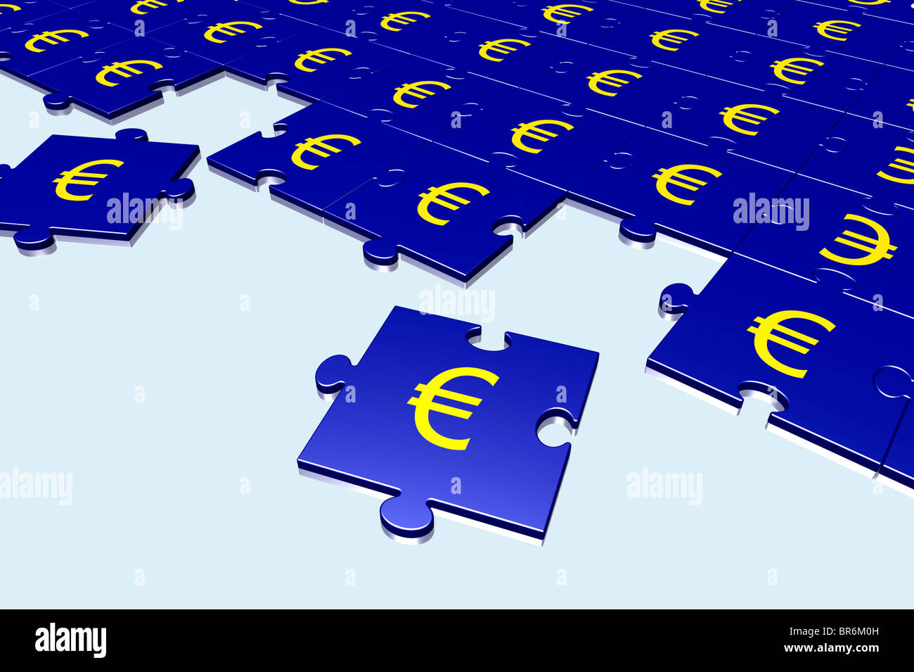 Jigsaw puzzle money euro hi-res stock photography and images - Alamy