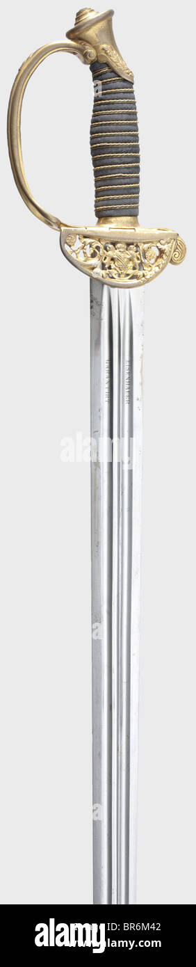 A broadsword for officers, of mounted units during the reign of King ...