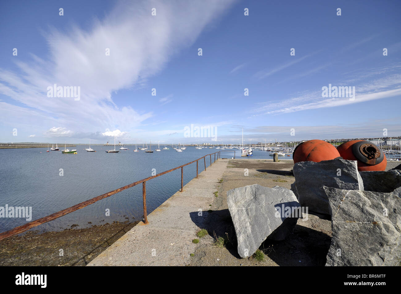 Holyhead boat marina Anglesey North Wales UK Stock Photo - Alamy
