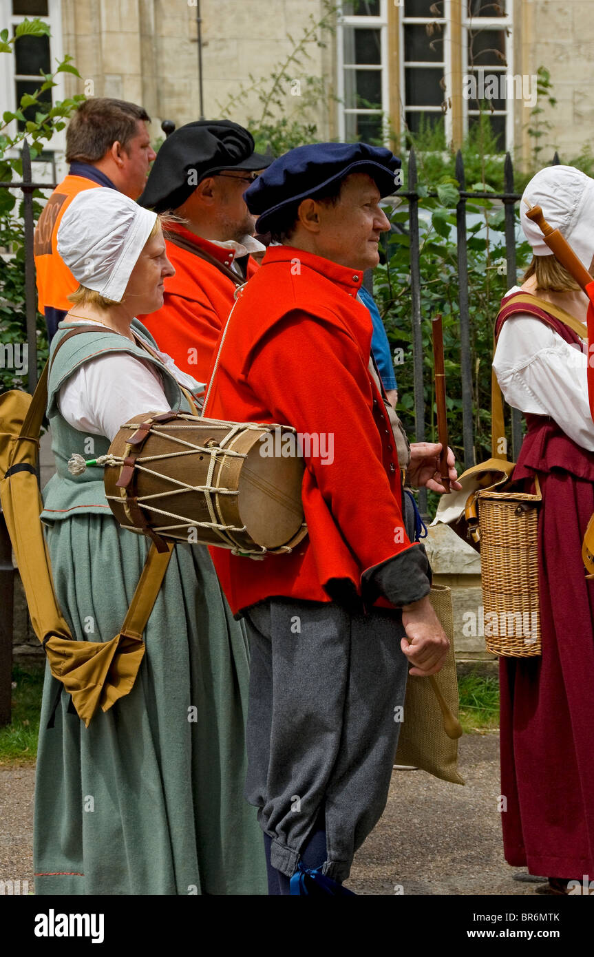 Musicians performers at the York Cycle of Mystery Plays in summer York ...
