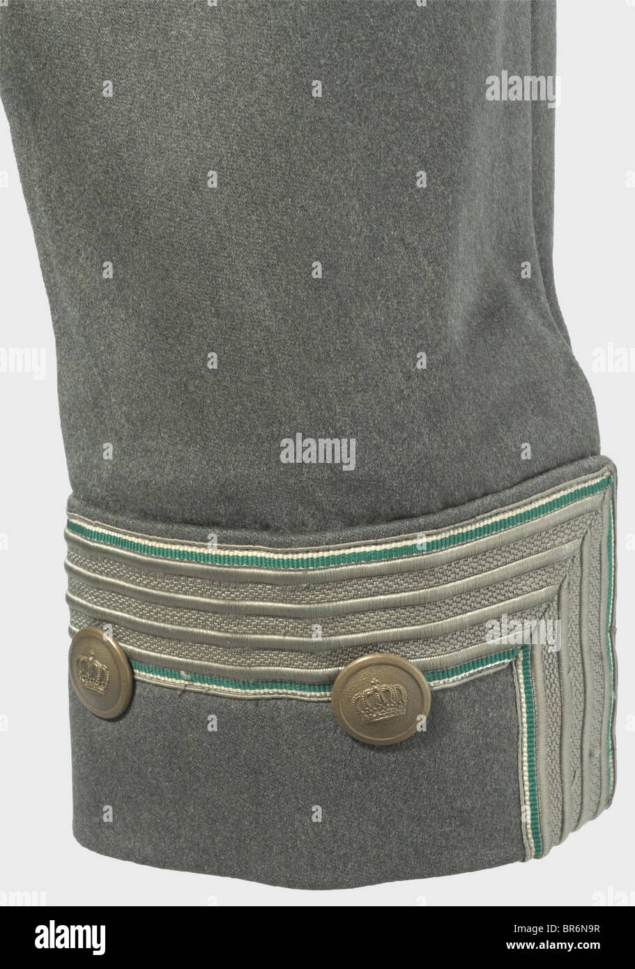 A field grey tunic for a First Lieutenant, in the Cuirassier Regiment ...