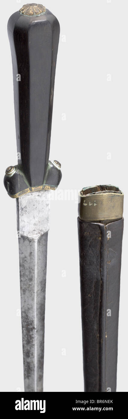 A kidney dagger, Dutch/Flemish, 1st half of the 16th century. Ridged ...