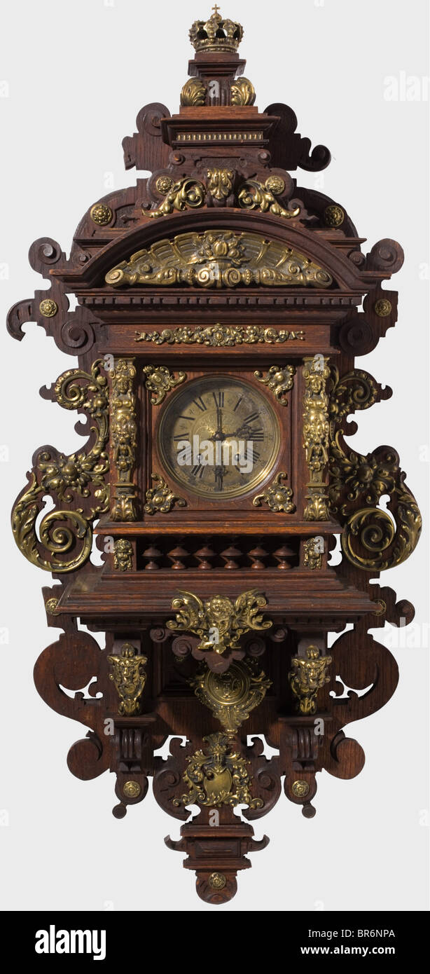Kaiser Wilhelm II - a wall clock from the New Palace in Potsdam, 2nd ...