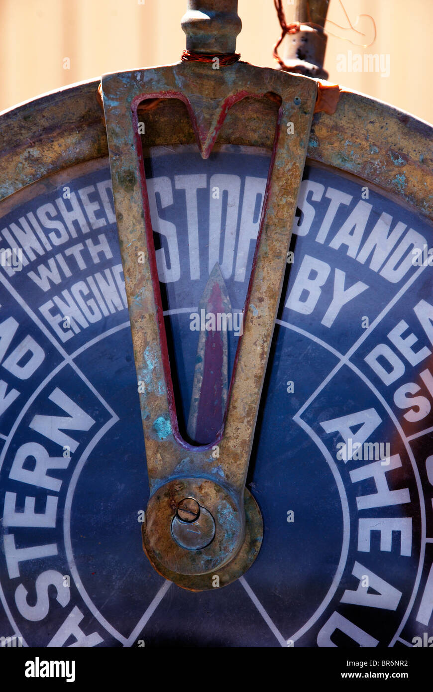 The Engine Order Telegraph or E.O.T a communications device used on a ...