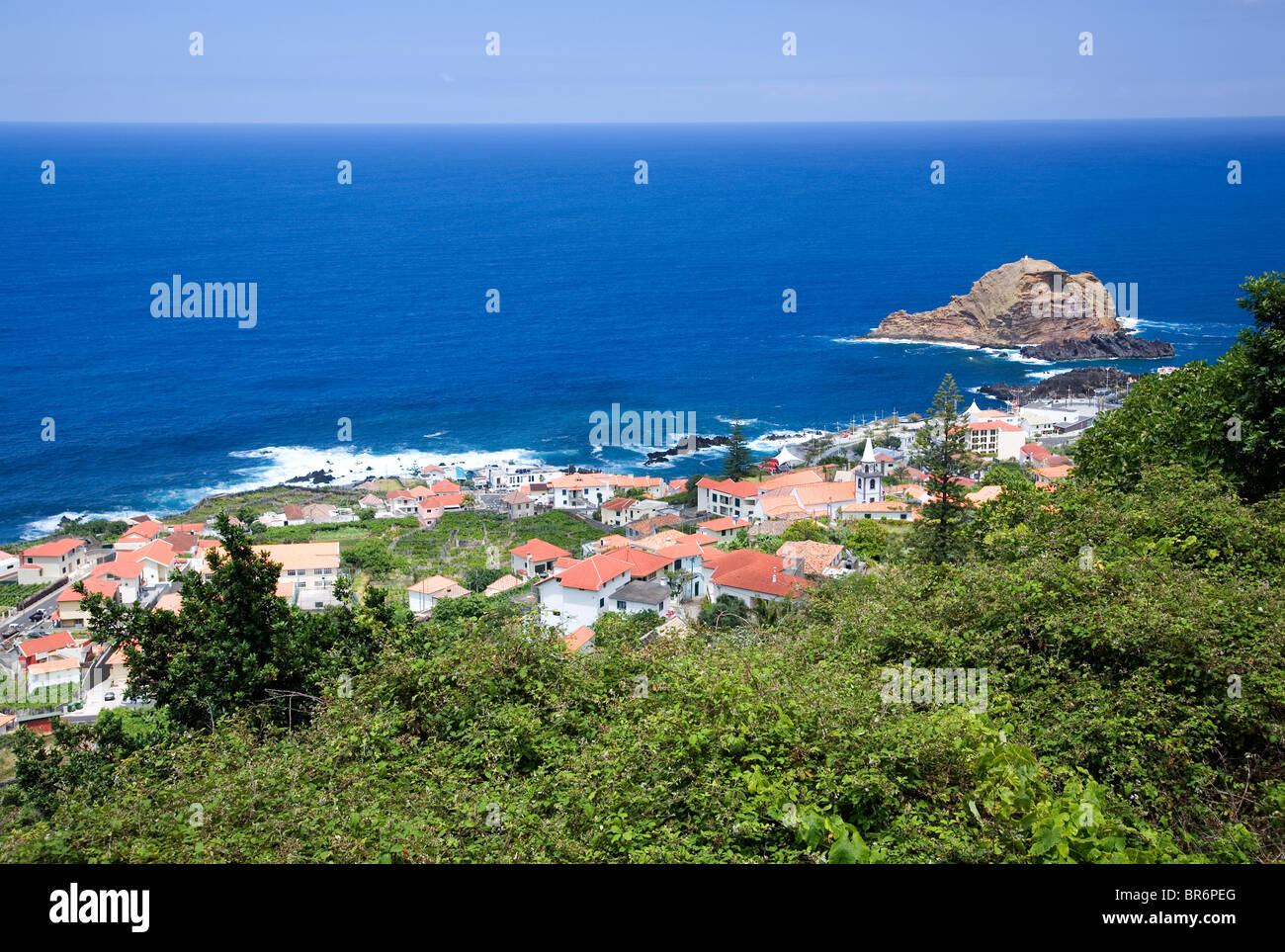 Port Moniz as seen from above - Madeira Stock Photo - Alamy