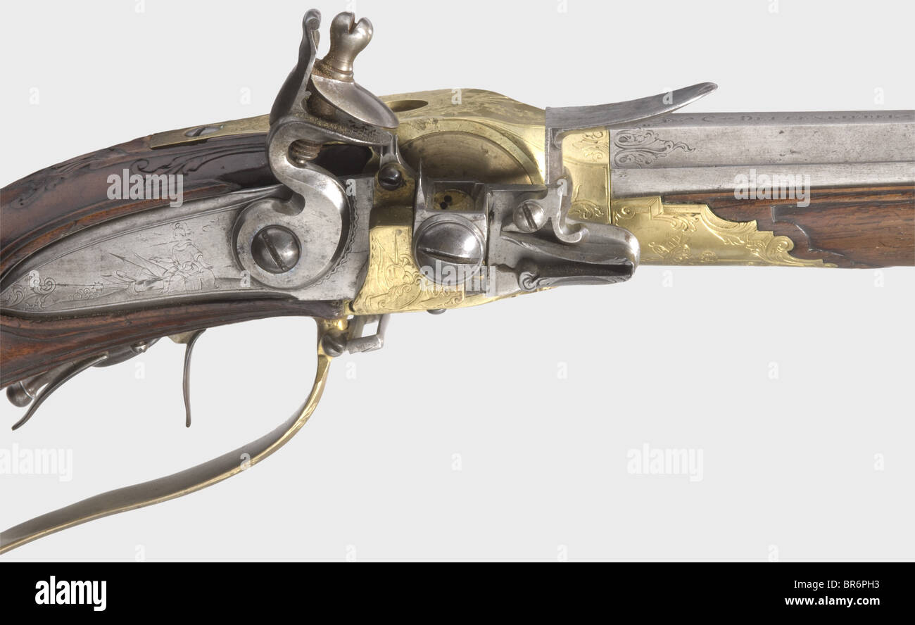 A rare breechloading flintlock rifle, Christoph Dettenrieder, Ulm ...