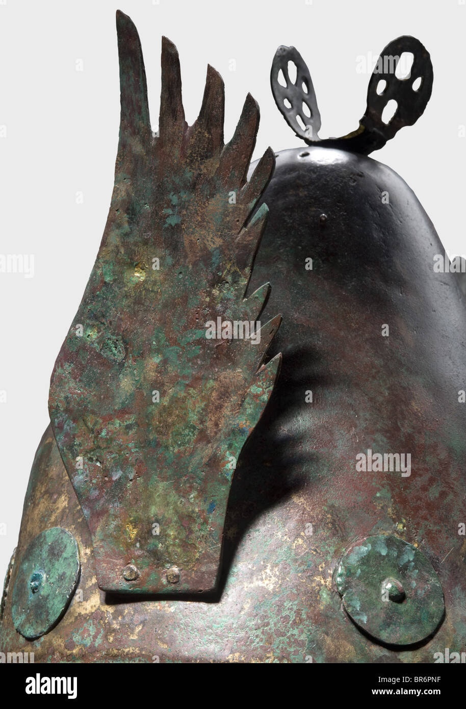 A Hellenistic Pilos type helmet, , 4th/3rd century B.C. Bronze helmet ...