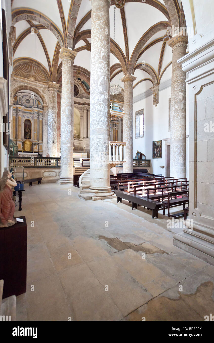 Misericordia church in the city of Santarém, Portugal. 16th century ...