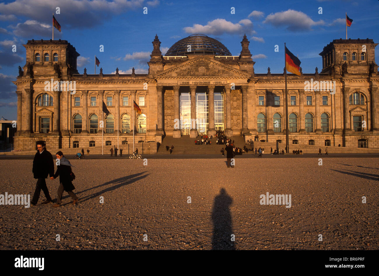 Berlin - The historic Reichstag building now serves as the German ...