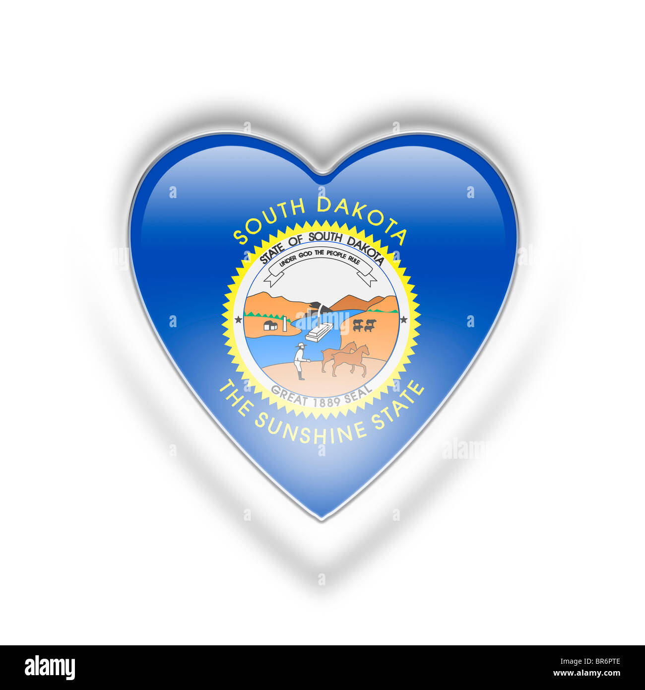 South Dakota flag Stock Photo - Alamy