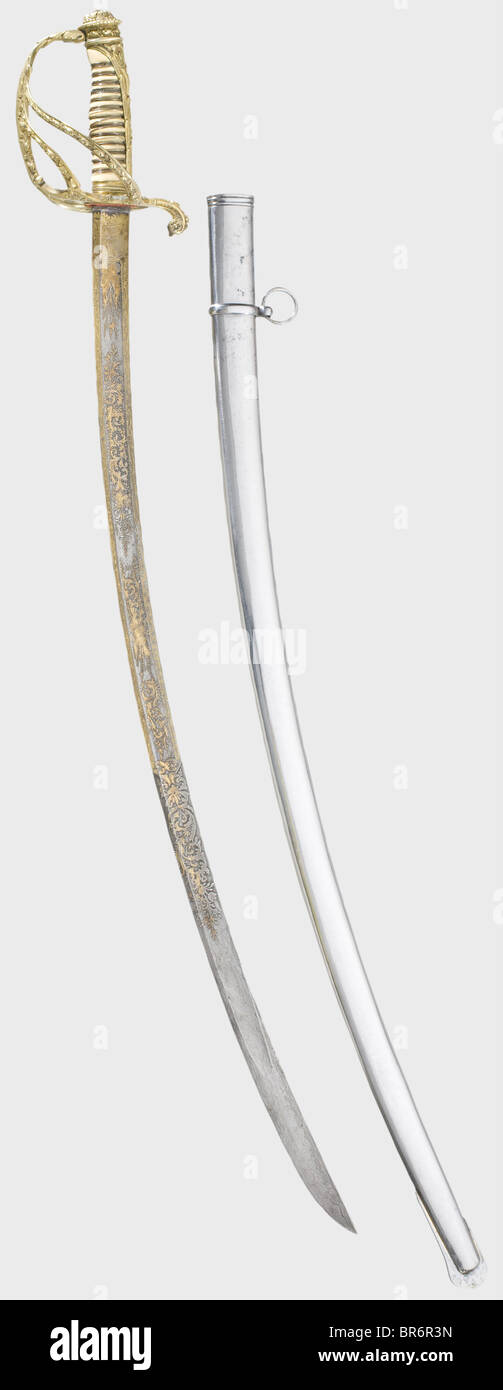 A splendid cavalry general's sabre, 2nd half of the 19th century ...