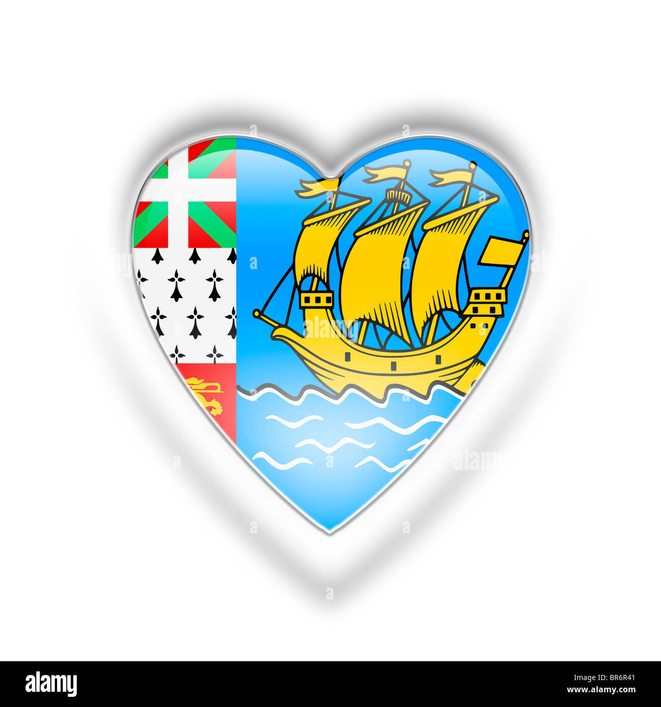 St. Pierre & Miquelon flag Stock Photo - Alamy