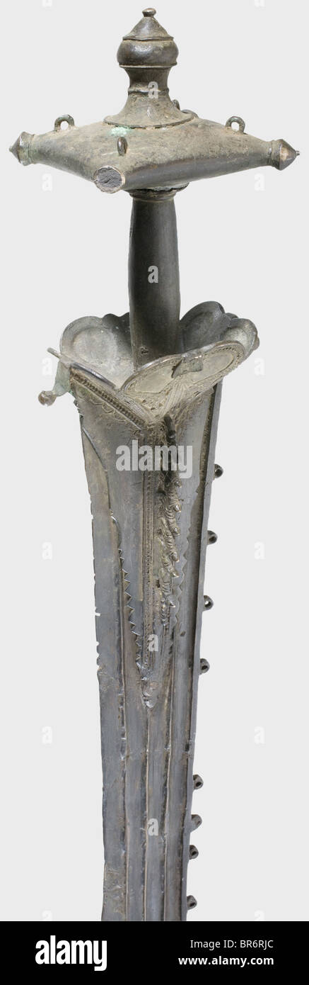 An Indian bronze temple-sword, Tanjore, 12th - 14th century,. Single ...