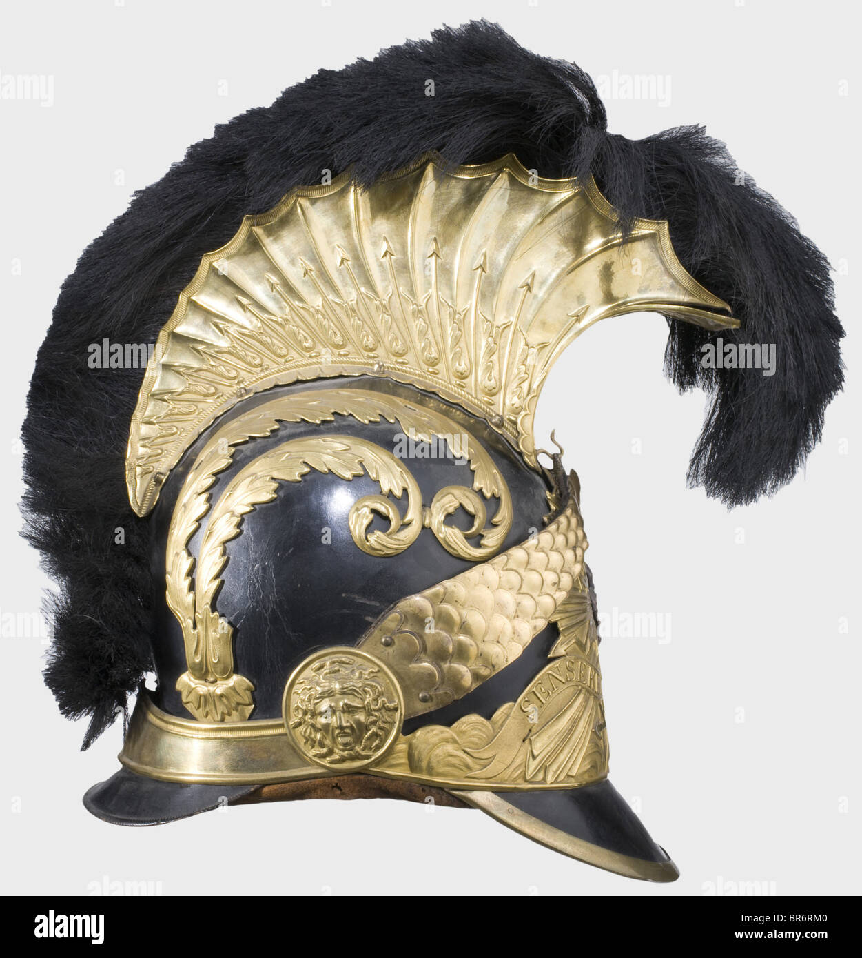 A model 1814 helmet for the Chevau-Légers de la Maison du Roi., Black ...