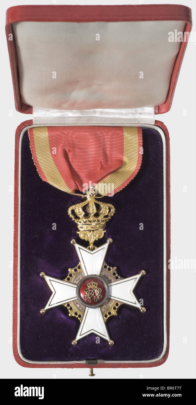 Order of Berthold I, a Commander's Cross. Gold, enamelled, punched ...