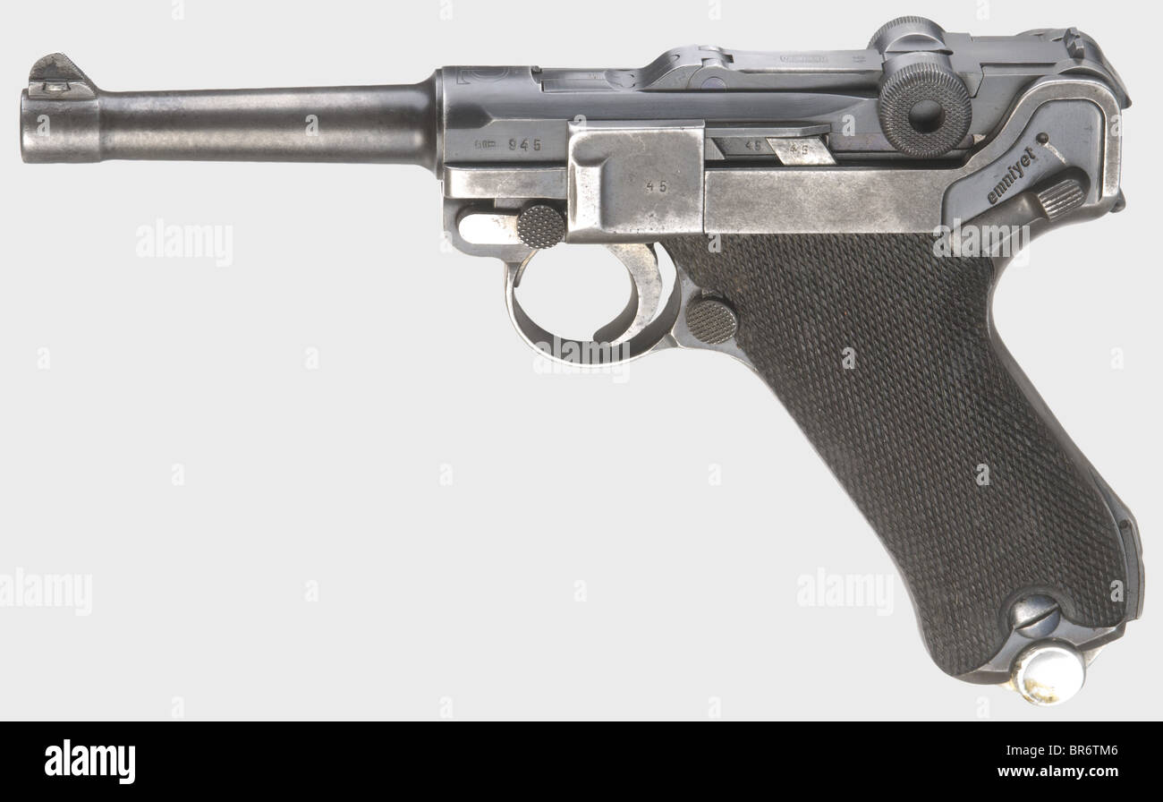 A Parabellum, Police, circa 1935/36, 9 mm Parabellum cal., no. 945 ...
