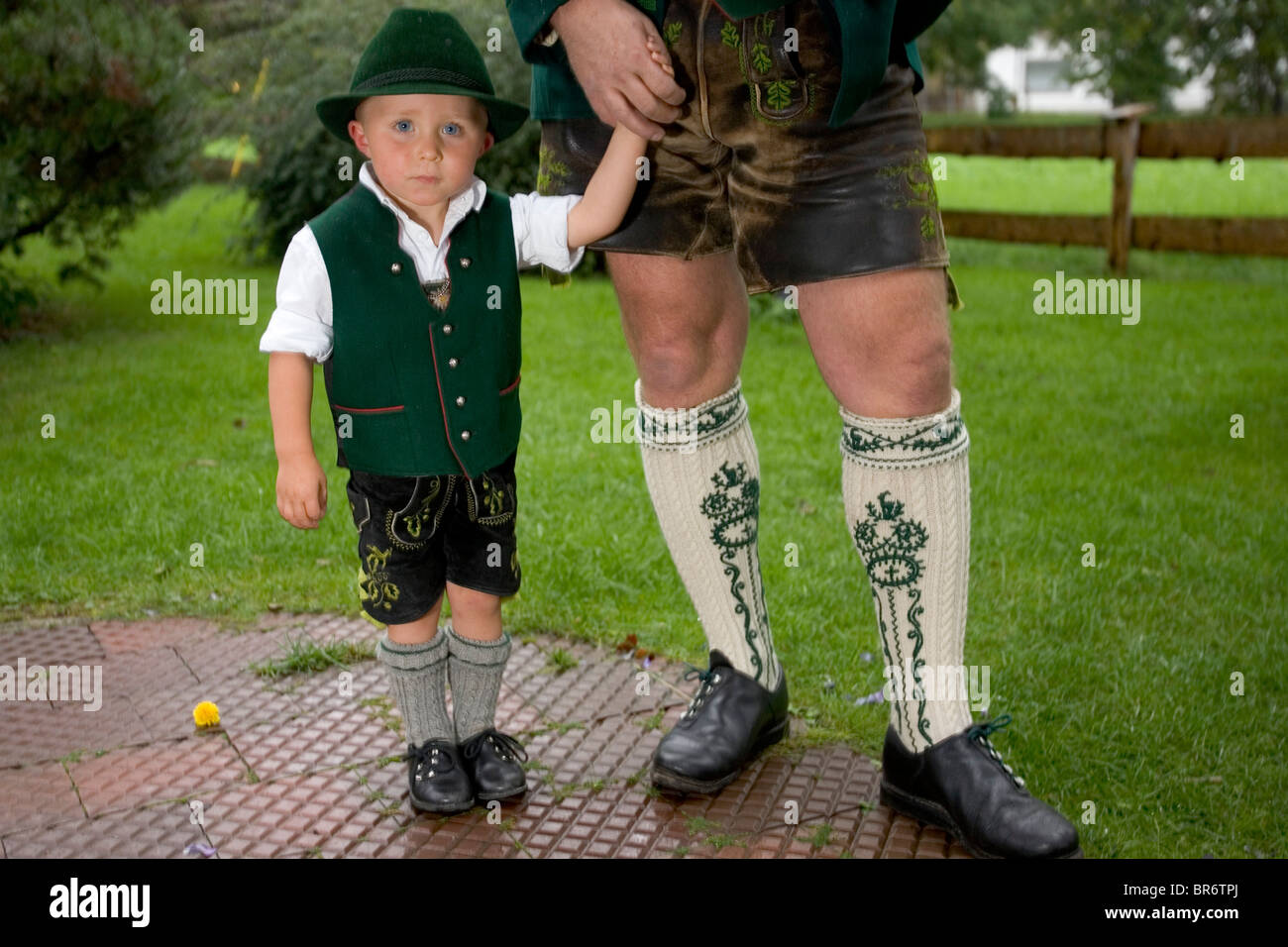 A Bavaria boy in lederhosen Stock Photo - Alamy