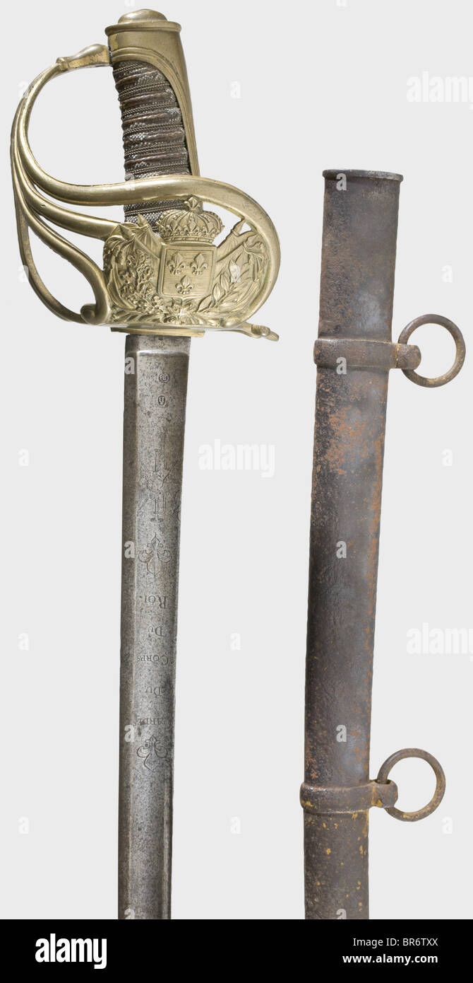 A sabre for enlisted men of the Gardes du Corps du Roi, 1st model, 1814 ...