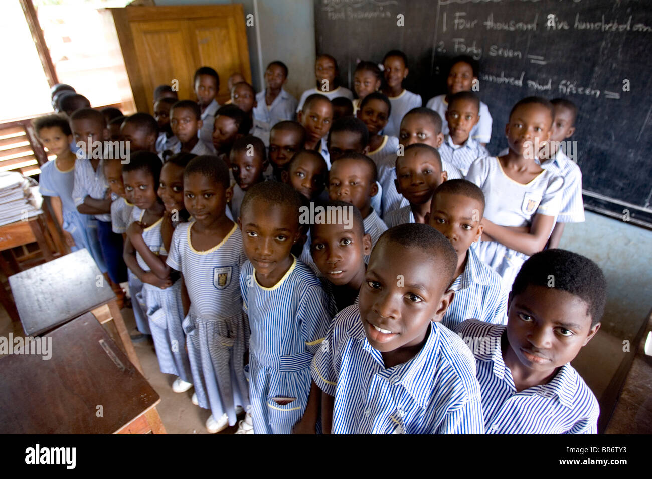 Schoolchildren in Ghana Stock Photo - Alamy