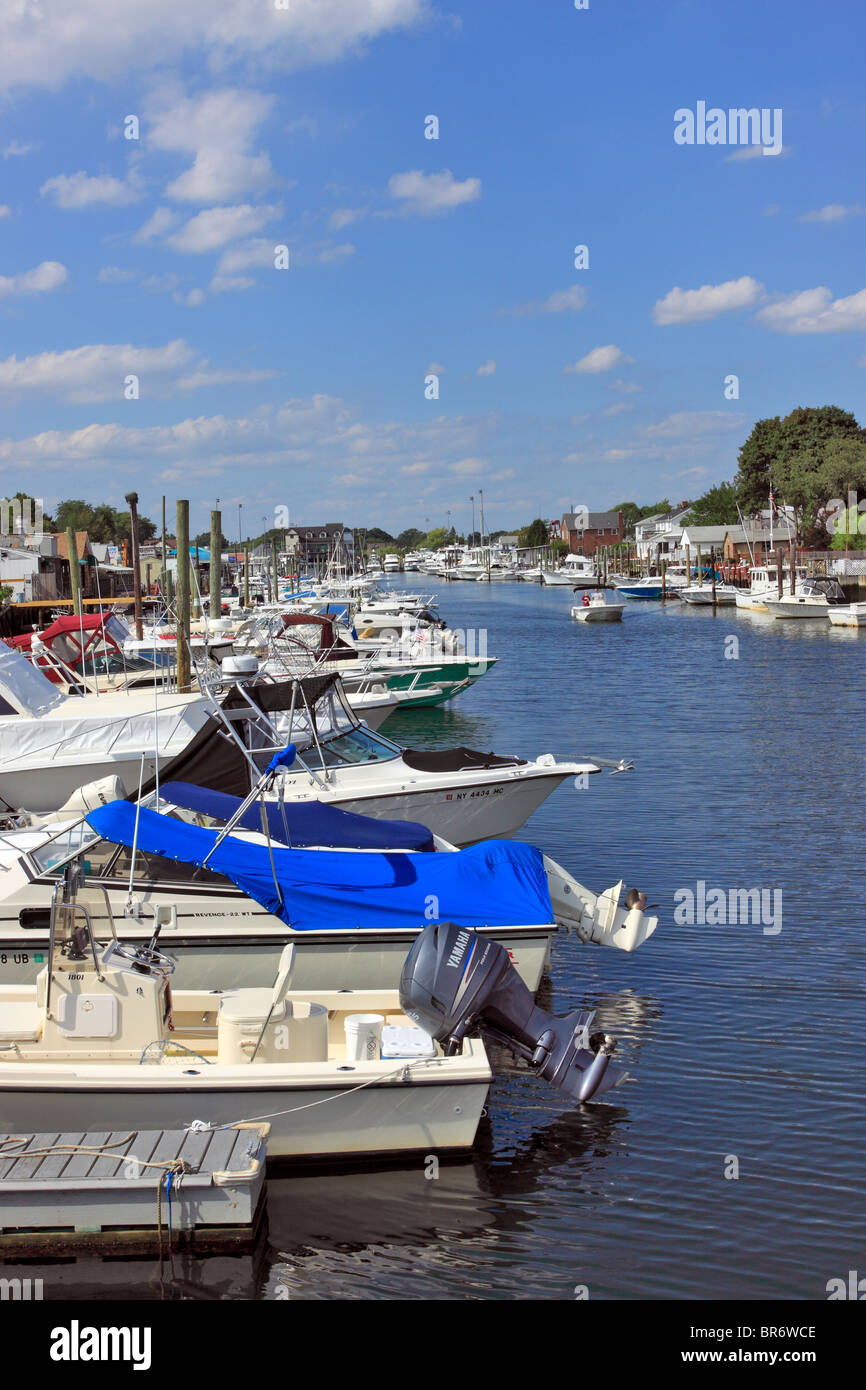 The Woodcleft Canal on the Nautical MIle Freeport Long Island NY Stock ...