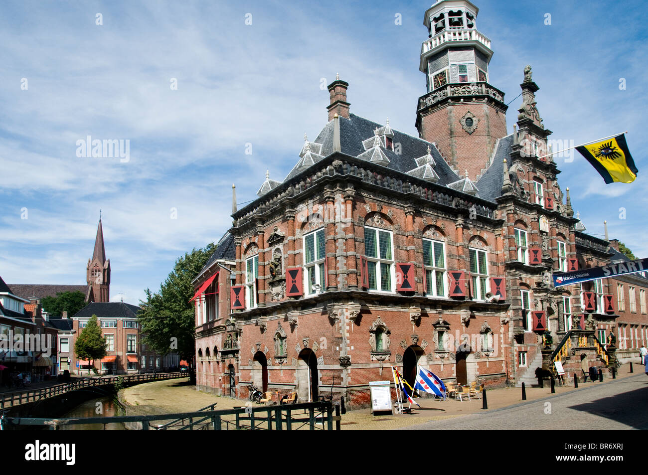 Bolsward town city historic Netherlands Friesland town city hall Stock ...