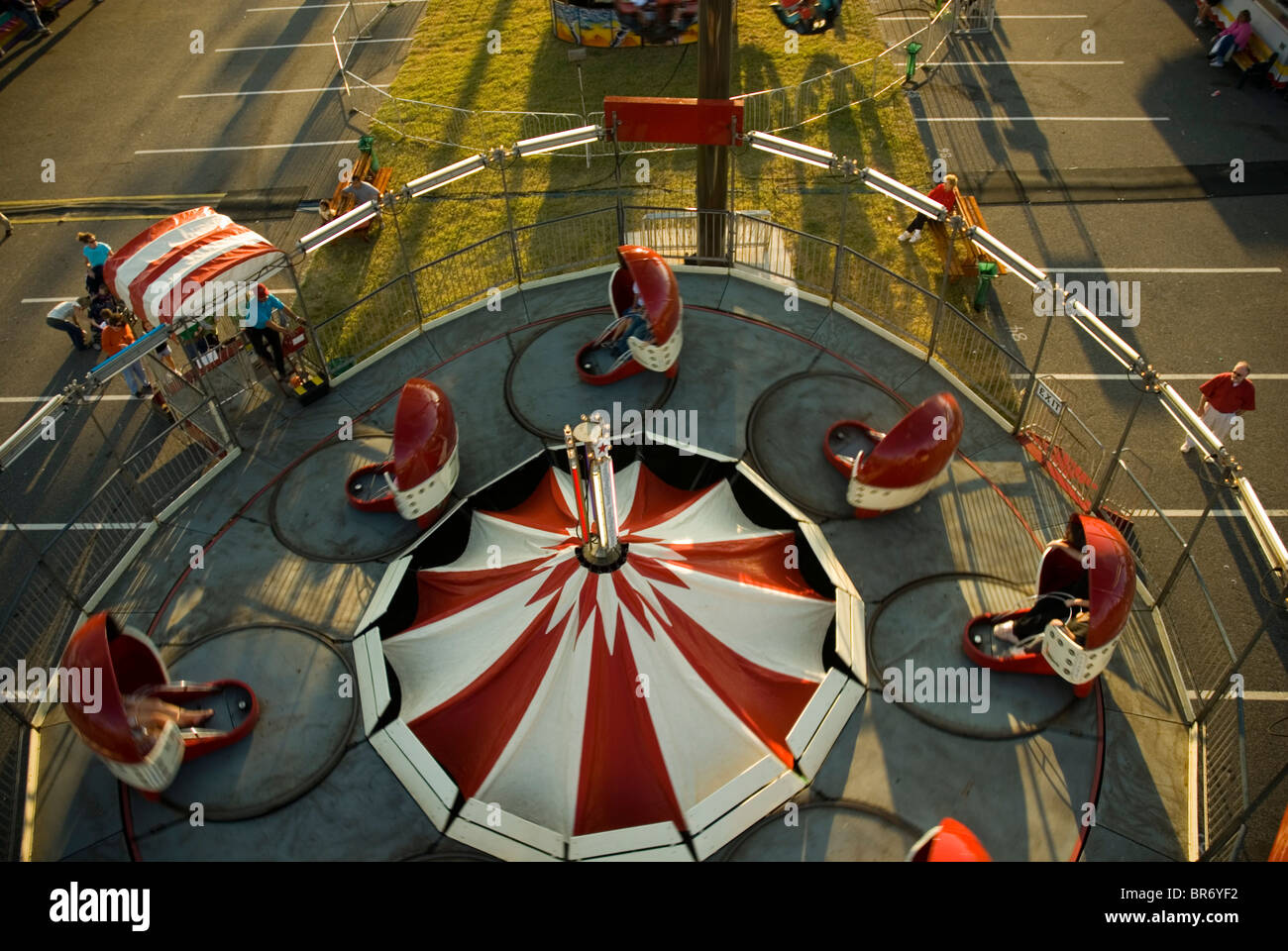 Carnival rides at the Country Fair in Cummings Georgia USA Stock Photo ...