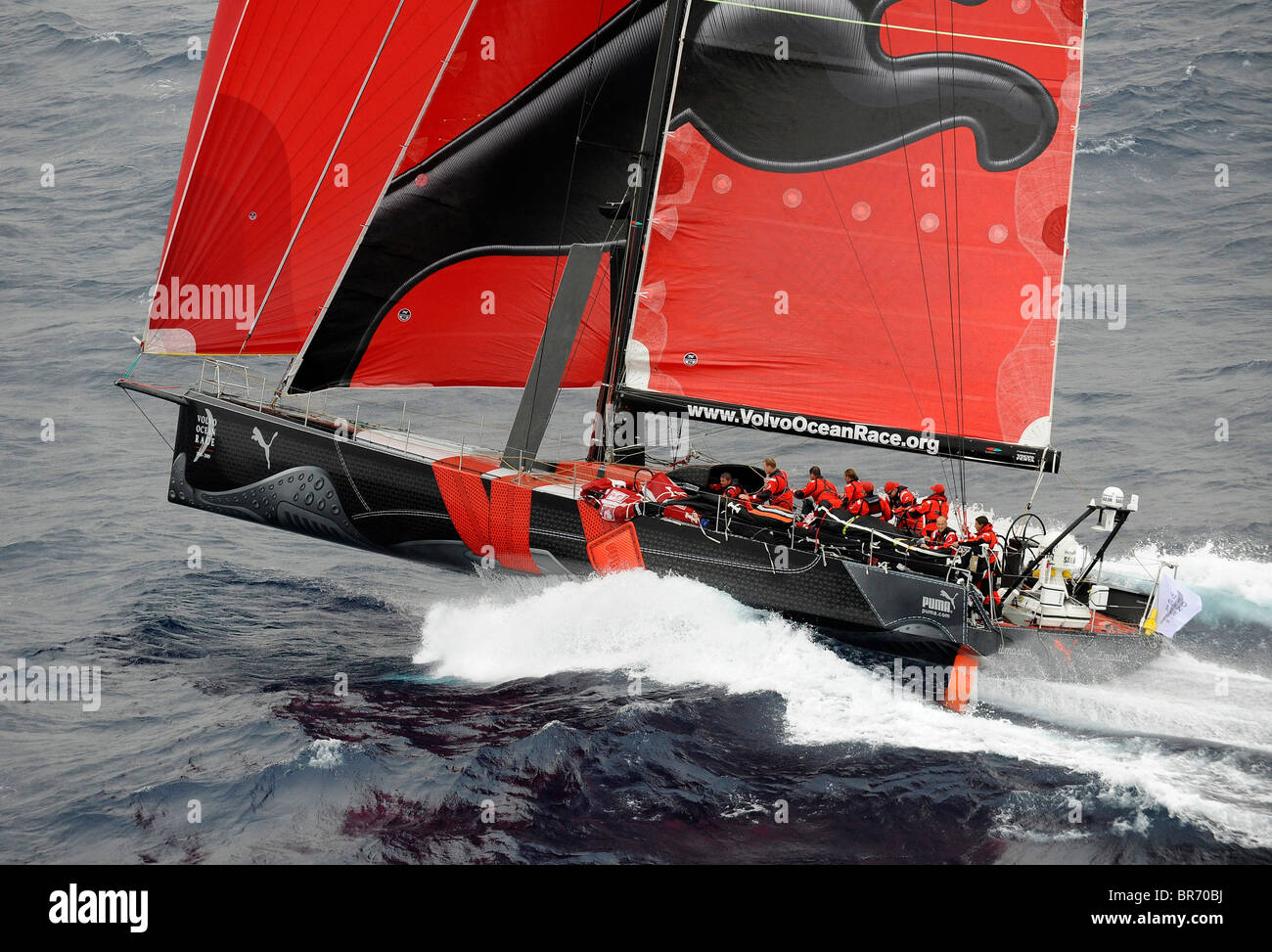 Puma reaching over 25 knots just a few hours after leaving Alicante ...