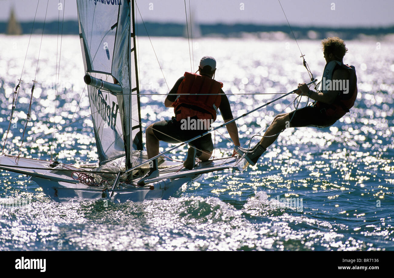 Dinghy 49er hi-res stock photography and images - Alamy