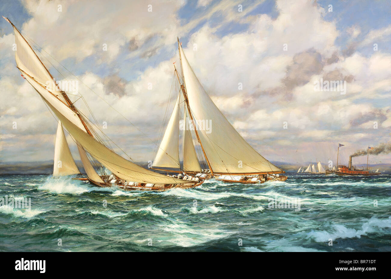 1885 americas cup hi-res stock photography and images - Alamy