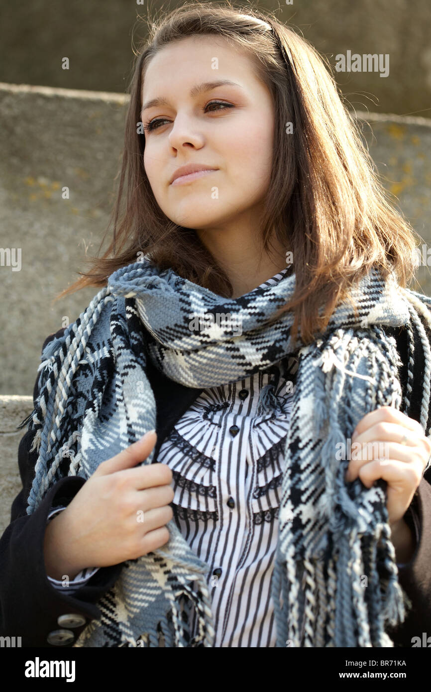 pretty women in the square Stock Photo - Alamy