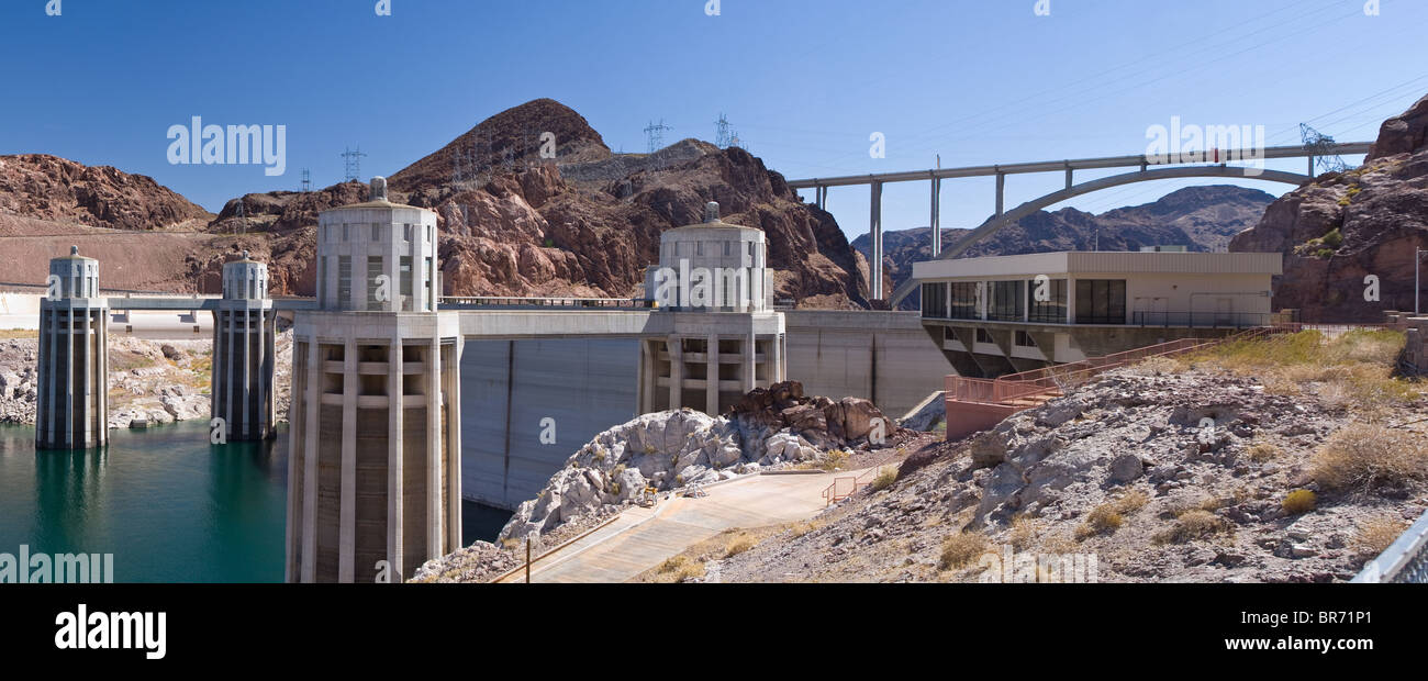 North side view of the hoover dam in Nevada/ Arizona, USA Stock Photo ...
