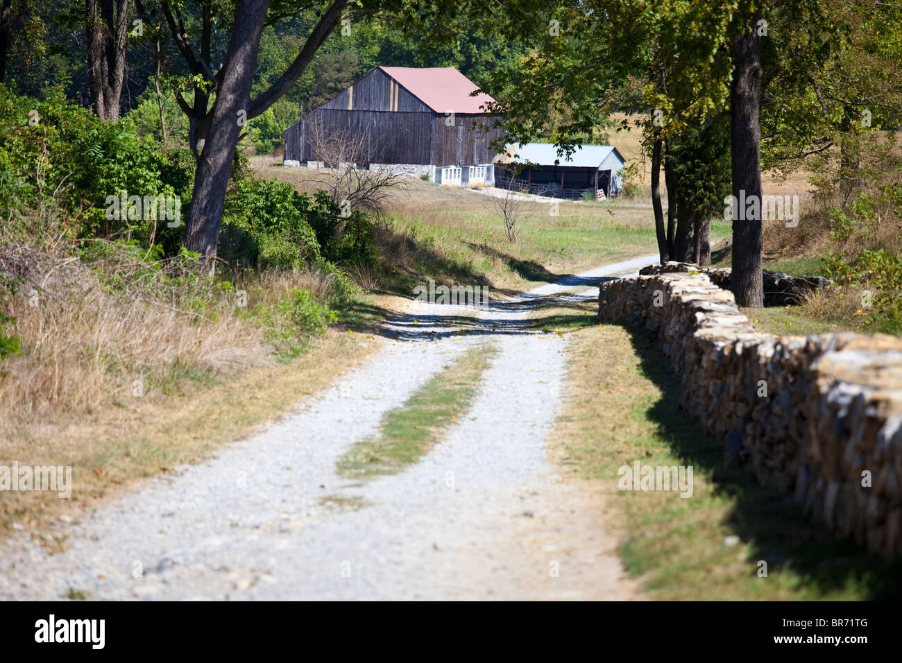 Historic Farm on Antietam Civil War Battlefield, Virginia USA Stock ...