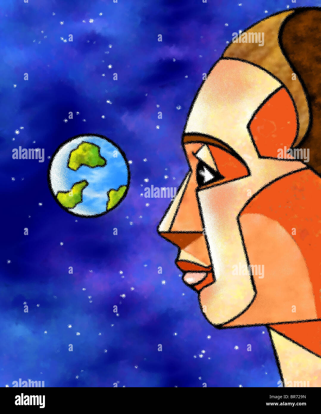 Global warming cartoon god hi-res stock photography and images - Alamy